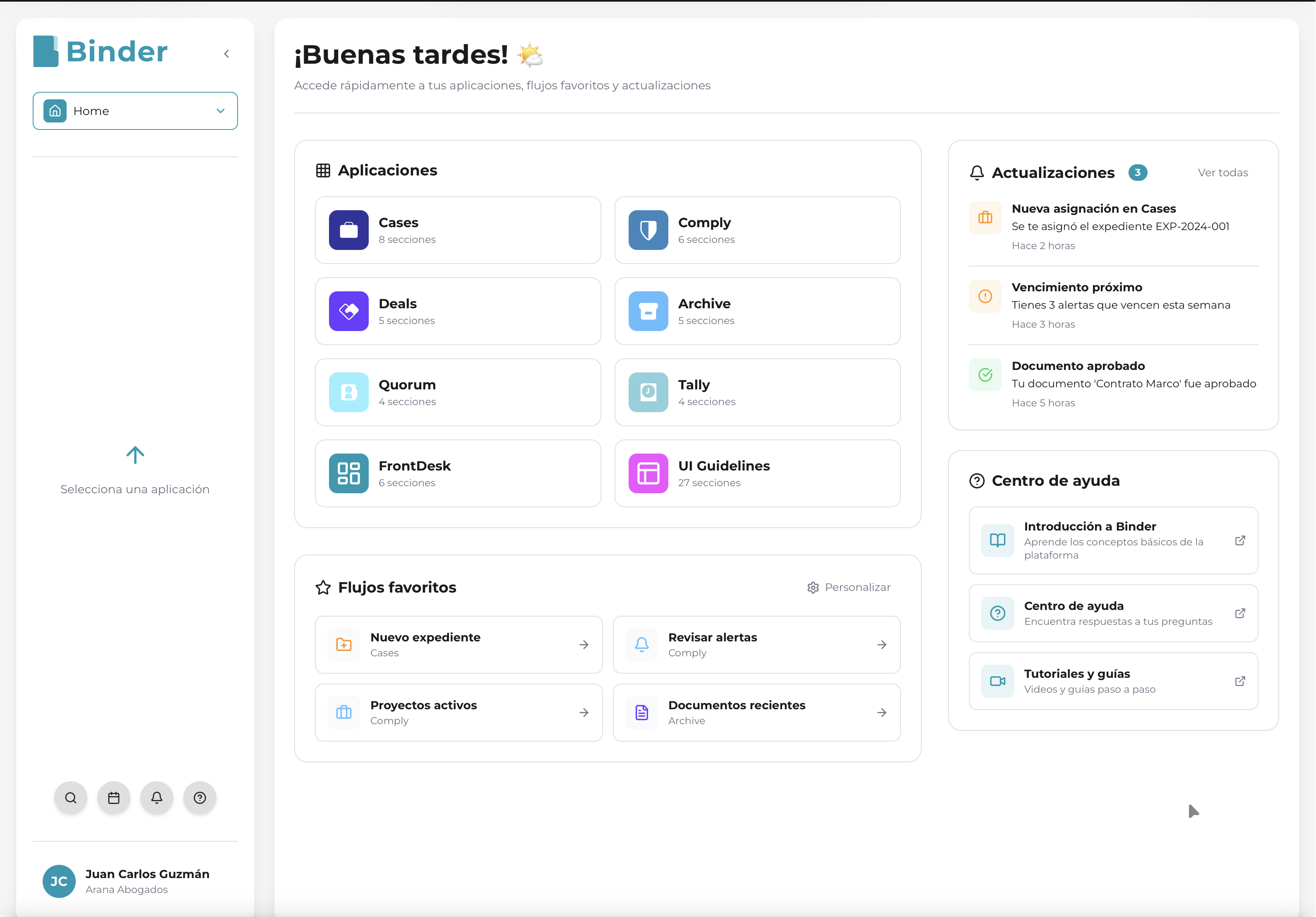 Binder - La plataforma legal con IA
